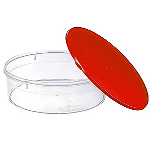 2 Pack - Zilpoo Plastic Round Food Storage Containers with Lid, 10.5" Covered Pie Keeper, Christmas Cookie, Cupcake Carrier, Cheesecake Holder