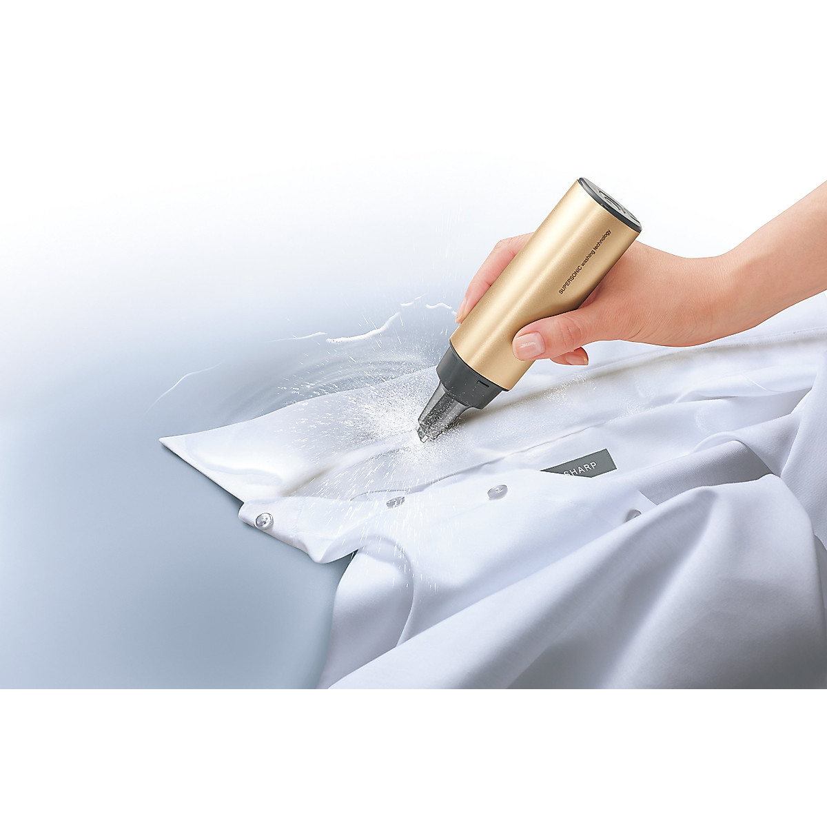 SHARP Handy washing machine Ultrasonic washer UW-A1-N (Gold)(Japan Import-No Warranty)