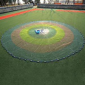 BBGS High Strength Fly Cast Net, Hand Throw Fishing Cast Net Fishing Tools, 360cm Fishing Casting Net, for Fishermen Fishing (Color : 4.2m)