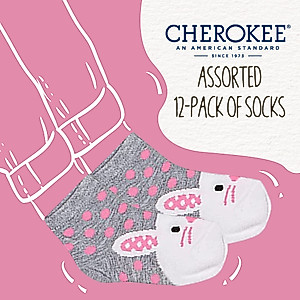 Cherokee Little Girls 12 Pack Shorty Socks