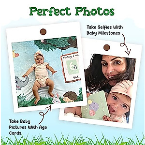 Premium Baby Milestone Blanket for Baby Girl and Boy - Soft, Hypoallergenic Perfect Baby Monthly Milestone Blanket Boy or Girl - Includes 28 Milestone Cards Ideal for Photography