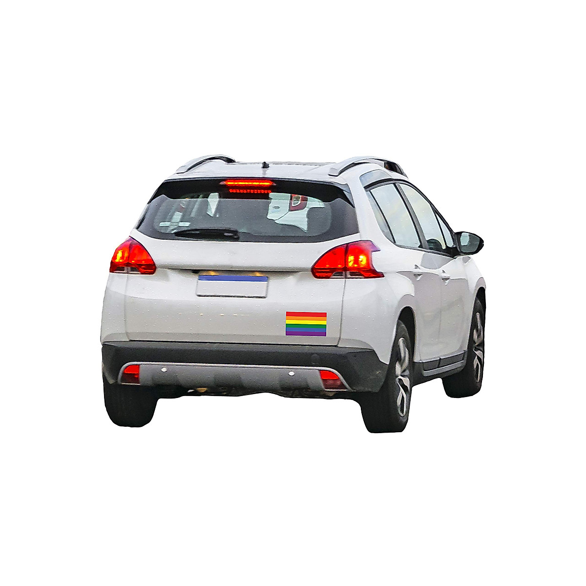 Rainbow LGBT Gay Pride Flag Car Magnet - 4x6 All Weather Magnet (Rainbow Pride Flag)