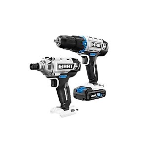 Hart 20v drill and impact driver kit
