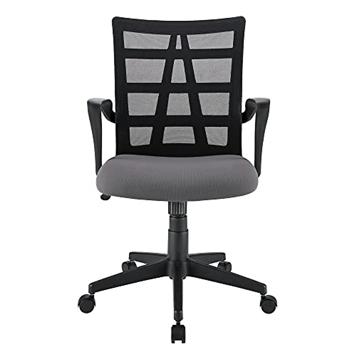 Realspace® Jaxby Mesh Mid-Back Task Chair, Black/Gray
