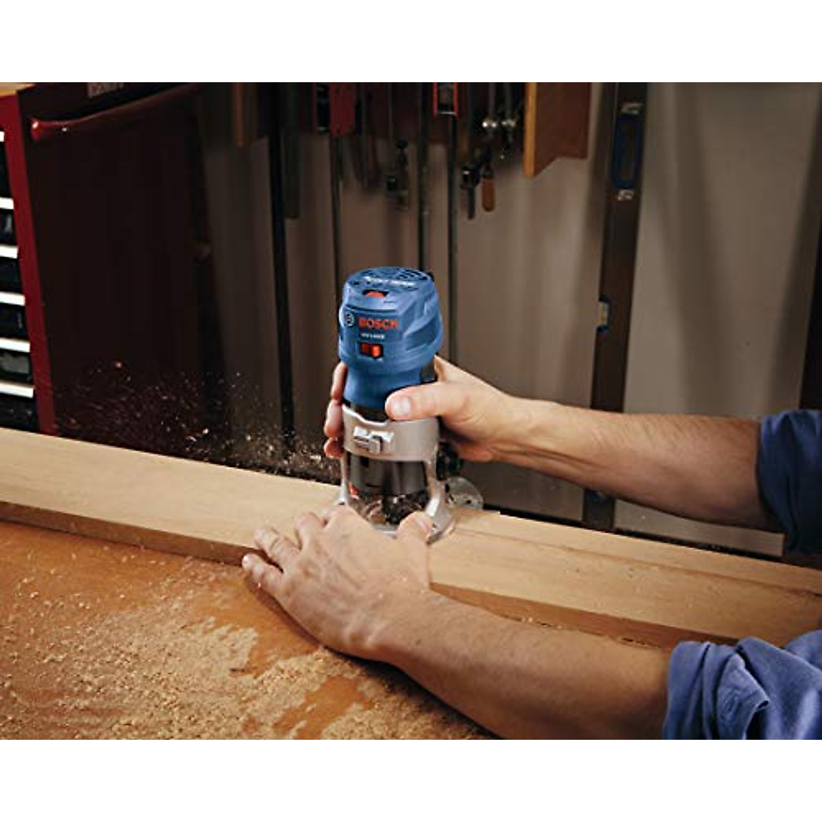 BOSCH GKF125CEK Colt 1.25 HP (Max) Variable-Speed Palm Router Kit with Edge Guide