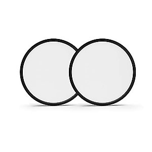 TALOYA 2 Pack LED Flush Mount Ceiling Light Black 5000K 8.9 Inch Round 18W=180W (Equivalent) Simple Lamp for Bedroom Hallway Low Ceilings Areas