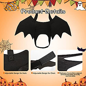 Chichome Dog Halloween Costumes Bat Wings Halloween Costumes Pet Bat Costume for Dogs Pet Cosplay Halloween Funny Cool Costume Halloween Outfits for Medium Large Dog, grey
