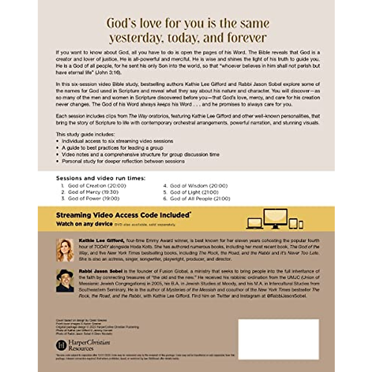 The God of His Word Bible Study Guide plus Streaming Video (God of The Way)