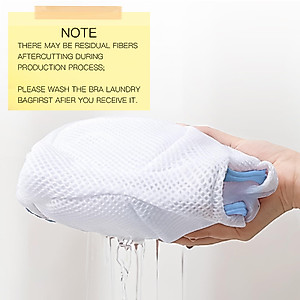 Bra Washing Bags for Laundry, 5 Pcs Bra Laundry Bags for Washing Machine and 5 Pcs Honeycomb Mesh Laundry Bags, Lingerie Bags for Washing Delicates, Bra Washer Protector for Laundry