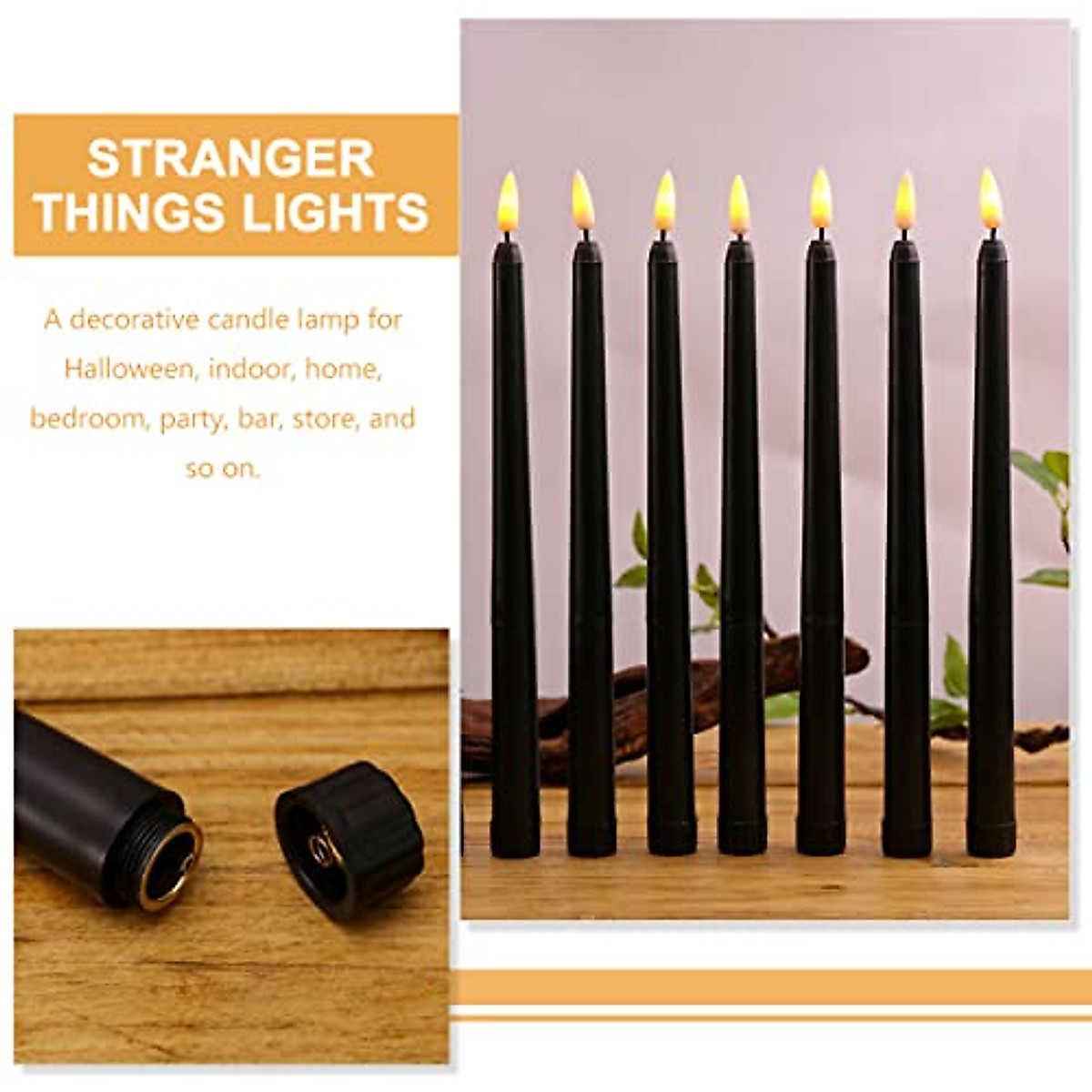 ABOOFAN 8pcs Candles, Adornments Holder Candle Home Lights Thanksgiving Decor House Decors Wedding Fake Tea Decorative Candles Tealight Tabletop Powered Props Lamps Desktop Realistic