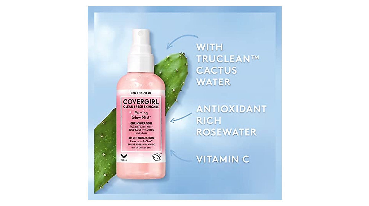COVERGIRL Priming Glow Facial Mist with Rose Water & Vitamin C