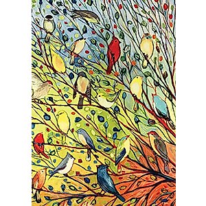 Toland Home Garden 109537 Tree Birds Spring Flag 28x40 Inch Double Sided Spring Garden Flag for Outdoor House summer Fall Flag Yard Decoration