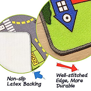 X-Large Kids Carpet Play Mat Rug for Playroom, 48'' x 72'’ City Life with Road Traffic Car Rug Mat, Learning and Educational Play Rugs Great for Kids Bedroom Play Room Boy Room Decor