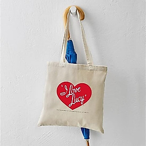 CafePress I Love Lucy: Logo Tote Bag Natural Canvas Tote Bag, Reusable Shopping Bag