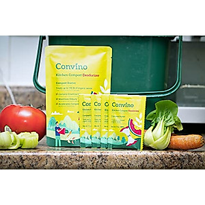 Convino: A Compost Starter/Accelerator Which Help to Reduce Kitchen Waste Odor and Convert Yard Waste to Fertile Humus for All Composting Systems. Comes in 1 Package That Contains 4 Packets Inside