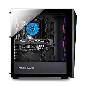 iBUYPOWER Pro Gaming PC Computer Desktop - SlateMR 1004 (Intel Core i3-10105F 3.7GHz, Nvidia GeForce GTX 1650 4 GB, 8GB DDR4, 480 GB SSD, RGB Fans, WiFi Ready, Windows 11 Home)
