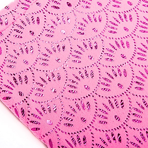 Vital Tiger Pink Mermaid Tail Blanket for Kids – Silky Soft Extra Cozy Plush Fleece Lined Cutout Lace Snuggle Blanket for Little Girl Toddler