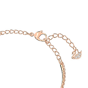 SWAROVSKI Infinity Twist Jewelry Collection, Bracelets & Necklaces, Rhodium & Rose Gold Tone Finish, Clear Crystals