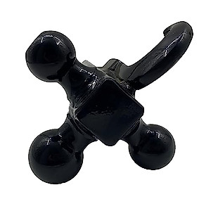 2" Tri Ball Trailer Hitch Mount with Tow Hook & Pin，Tri-Ball (1-7/8", 2", 2-5/16")，for Pickup Truck Tow Hitch Receiver