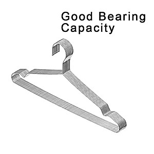 Wire Hangers Coat Hangers 16.5 Inch Strong Heavy Duty Stainless Steel Metal Hangers Ultra Thin Clothes Hangers (20 Pack 16.5 Inch)