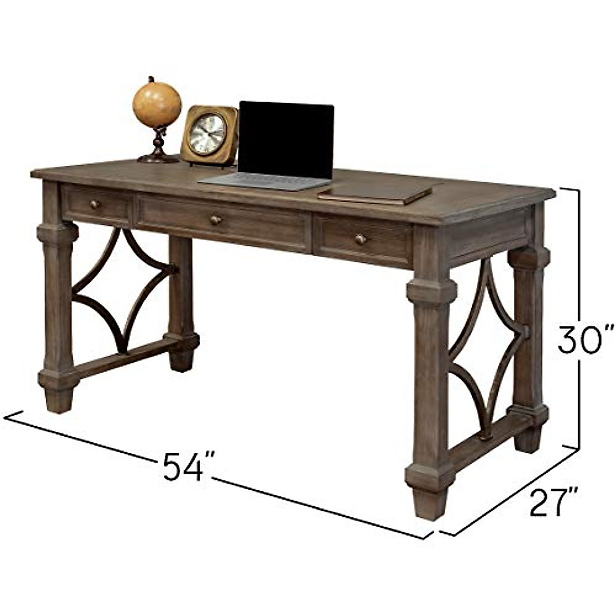 Martin Furniture Writing Desk, Weathered Dove