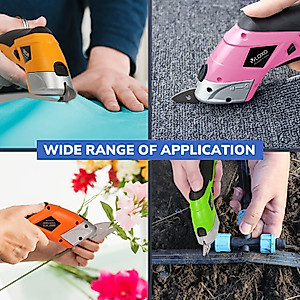 VLOXO Electric Scissors Replacement Blade, Cardboard Cutter Blade Multipurpose Home Electric Fabric Scissors Blade for Cutting Replacement for VLOXO CS4001 "O" and "D" Type Cutter 2 Pack Only Blades