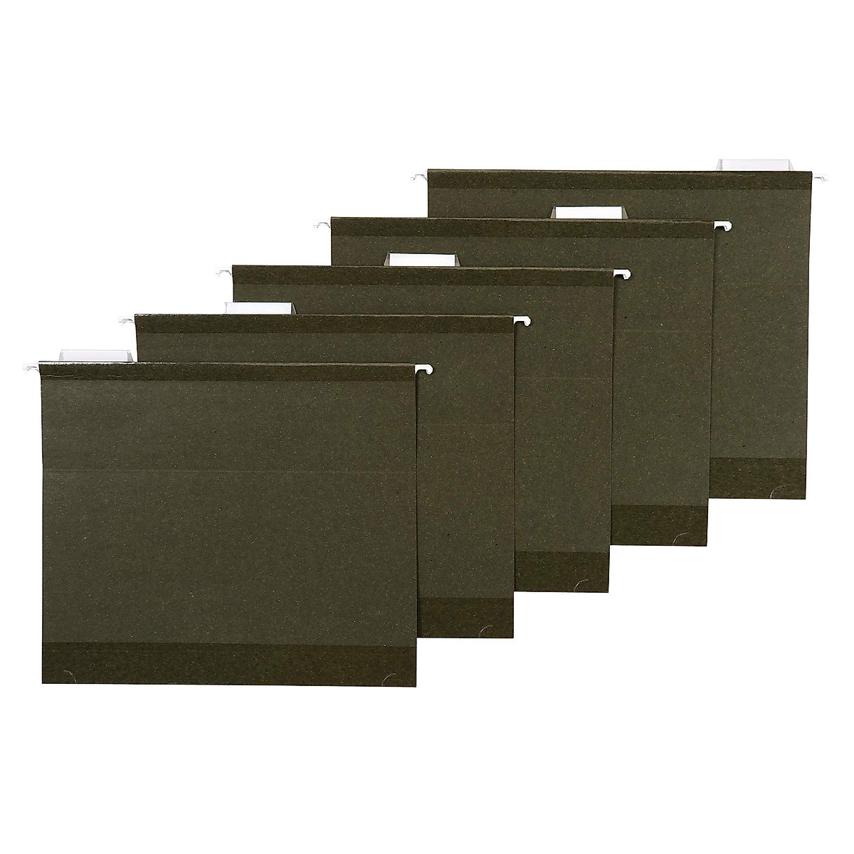 Amazon Basics Hanging File, Box Bottom, Heavy Duty, 2-Inch Expansion, 25-Pack, Letter (8.5" x 11"), Green