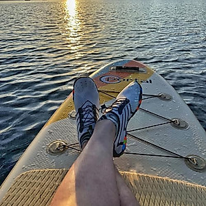 WateLves Water Shoes Mens Womens Beach Swim Shoes Quick-Dry Aqua Socks Pool Shoes for Surf Yoga Water Aerobics (A-White, 44)