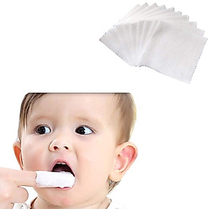 Serlife Baby Teeth Soft Gauze Infant Finger Clean Oral Toothbrush 120Pcs Infant Mouth Cleaner for 0-36 Months