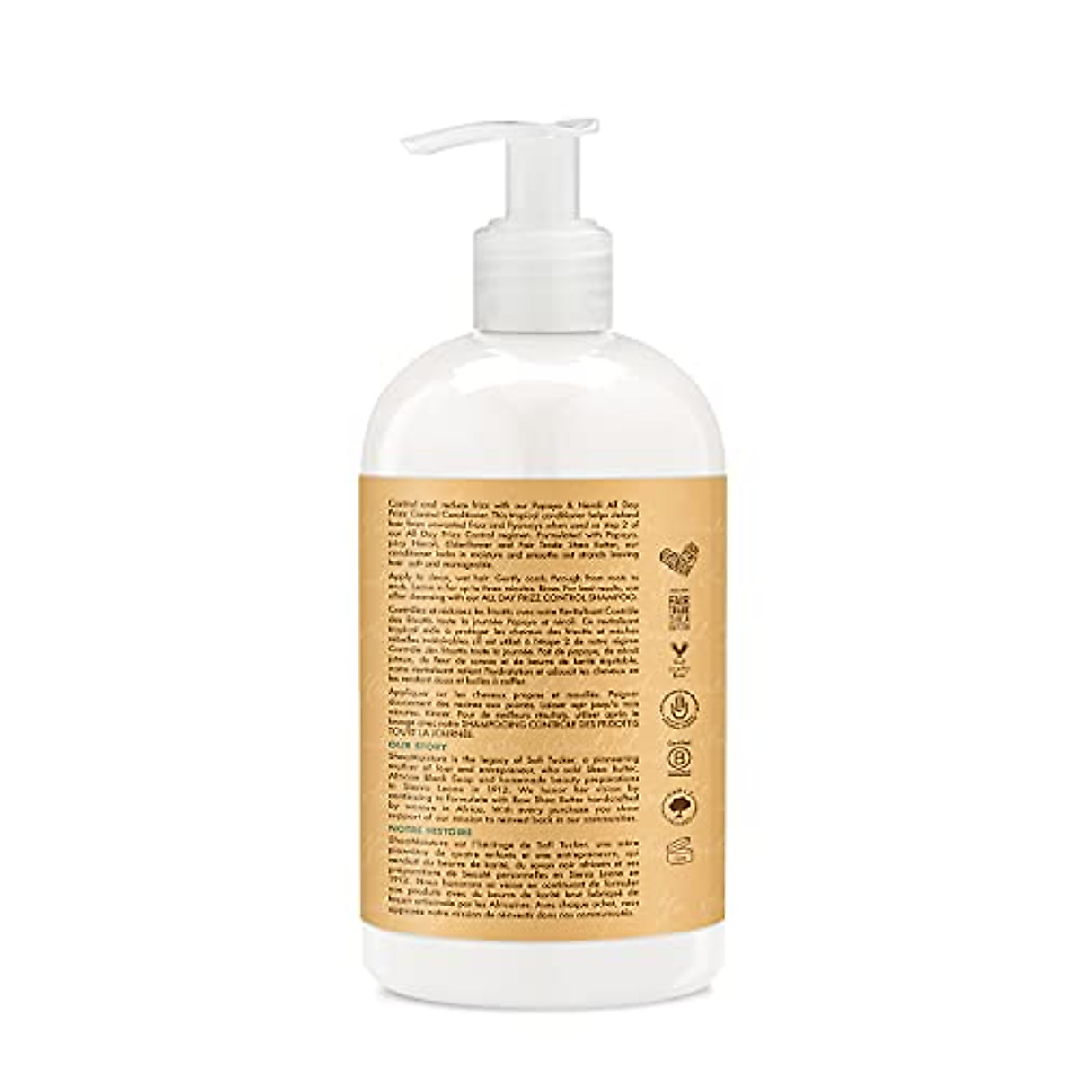 SheaMoisture Frizz Control Conditioner for Dry Hair, Papaya and Neroli, Sulfate Free Conditioner , 13.0 fl Ounce