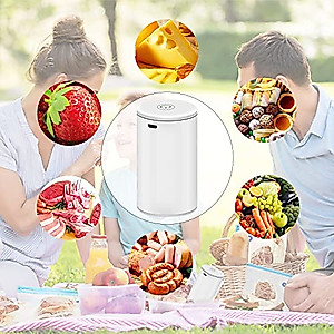 Zosylala Vacuum Sealer, Food Saver Vacuum Sealer Machine, Handheld Vacuum Sealer, Multi-Function Air Pump with Pump Head Sets, 5 Reusable Vacuum Seal Bags