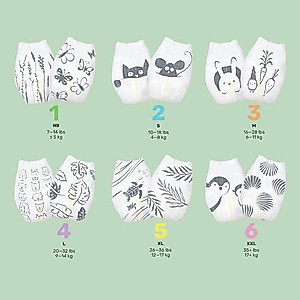 PARASOL Clear+Dry Disposable Diapers, RashShield Protection, Leakproof Design, Hypoallergenic, Size 3 (16-28 lbs), 128 Count