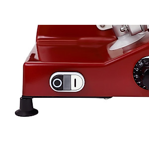 BESWOOD 10" Premium Chromium-plated Steel Blade Electric Deli Meat Cheese Food Slicer with Serving Plate Commercial and for Home use 240W BESWOOD250X