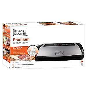 Black + Decker BD8173 Vacuum Sealer, Standard, Silver & Black