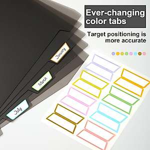 Discbound Notebook Customizable Spiral Journal Refillable 5 Subject Notebook with Removable Pages 120 Wide Ruled Disc Planner with 6 Binder Dividers & 16 Tabs for Work Meeting School, Rose Gold