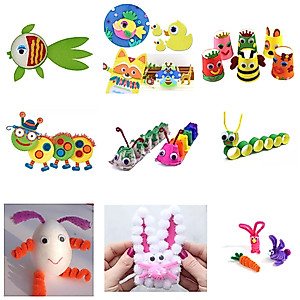 TOAOB 150pcs 10mm Plastic Wiggle Googly Eyes Self Adhesive Black Round Sticker Eyes DIY Arts Crafts Scrapbooking Accessories