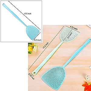 Fly Swatter, Strong Flexible Manual Swat Set Pest Control, Assorted Colors (3 Pack)