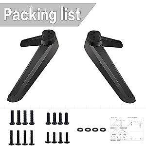TV Base Stand, TV Legs, Base TV Stand Legs for Roku/Hisense/TCL 27" 28" 29" 30" 32" 37" 40" 55" Smart TV