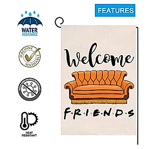 Fri Themed Welcome Home Decor Garden Flag Yard Porch House Flag for Outside Decoration (Welcome Fri)