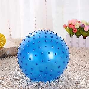 8.6 Inch 5 Pack Sensory Balls for Toddlers 1-3 with Pump Inflatable Knobby Bouncy Massage Balls for Babies Sports Playground Soft Tactile Indoor Outdoor Toss Roll Entertained Balls(sensory ball)