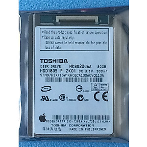 1.8" MK8022GAA HDD1805 5MM ZIF Hard Disk Drive 80GB For iPod Classic 6th gen