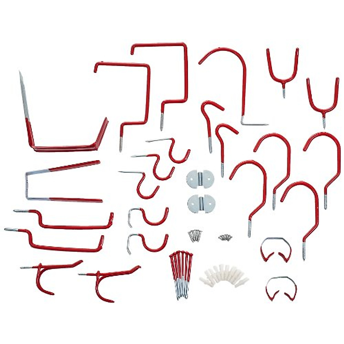 Stalwart 75-8030R Hang it Yourself Home Organization, 30-Piece, Red, Assorted