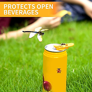 Generic 2 PCS Can Opener Manual, Colorful Plastic Tinned Can Opener, Beer Drink Can Tab Opener Stopping Bug and Dirt, Beverage Barricade Soda Protector Used in Picnic BBQ.