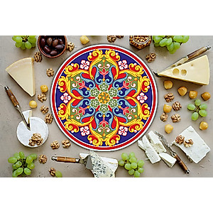 HASTA LA RAIZ | Mexican Handmade Cheese Board covered with resin. Ideal for Charcuterie Platter & Serving Tray. Model: Sicily.