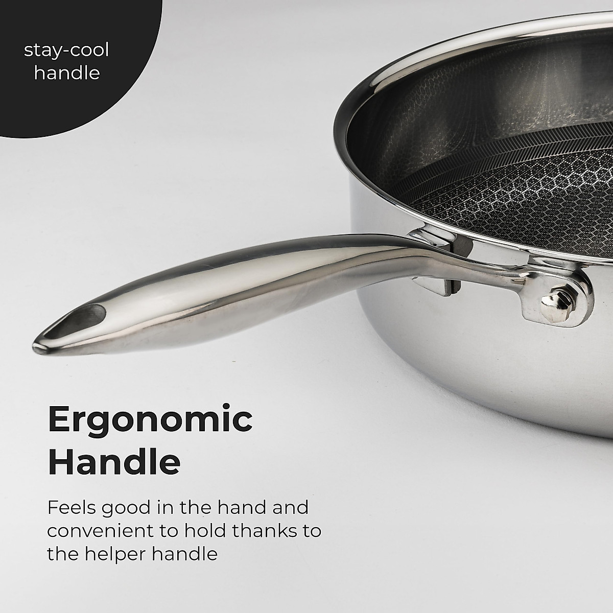 Frieling Black Cube Quick Release Cookware Sauté Pan With Lid - 11-Inch/4.5 Quart - Nonstick Frying Pan - Induction Cookware - Deep Frying Pan with Lid - Skillet with Lid - Induction Pan - Kitchen Pan