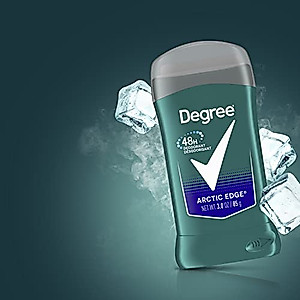 Degree Men Original Aluminum Free Deodorant for Men, 48-Hour Odor Protection, Arctic Edge 3 Ounce (Pack of 6)