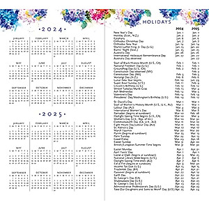 2024-25 Hydrangeas 2-Year Pocket Planner (24-Month Calendar)