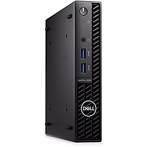 Dell Optiplex 3000 Micro Tower Desktop (2022) | Core i5-12500T - 1TB SSD Hard Drive - 16GB RAM | 6 cores @ 4.4 GHz Win 11 Pro Black (Renewed)