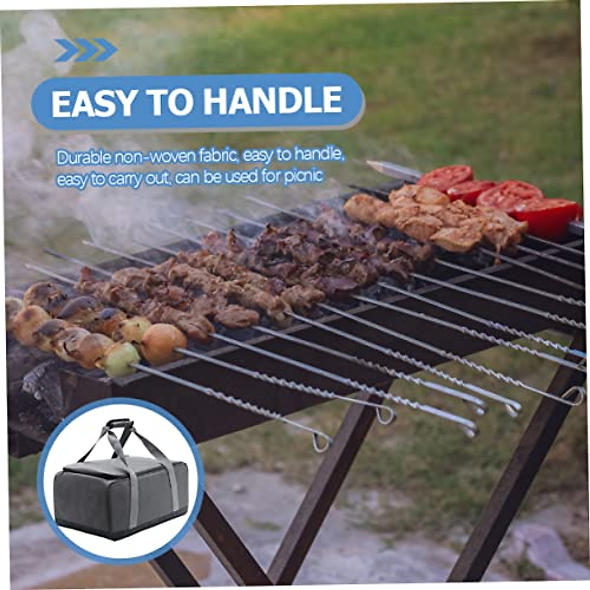 VALICLUD Outdoor Storage Bag silverware storage outdoor stove fine china storage containers container with lid containers with lids camping cookware pot case Oxford cloth barbecue small