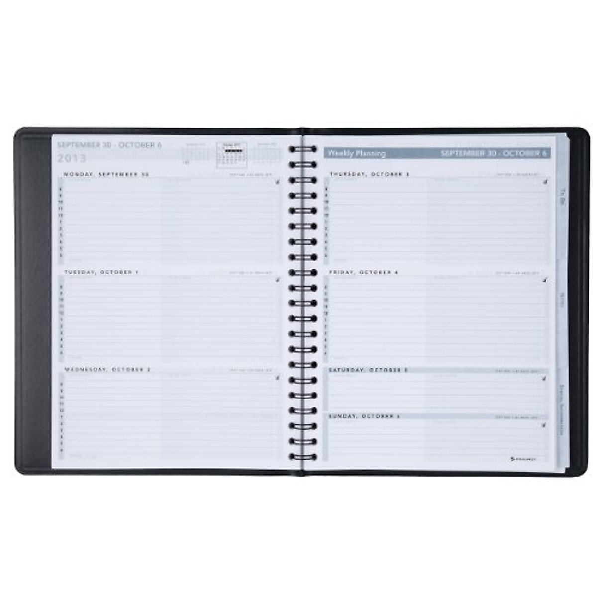 AT-A-GLANCE The Action Planner Recycled Weekly Appointment Book, 8 1/2 x 11 Inches, Black, 2013 (70-EP01-05)